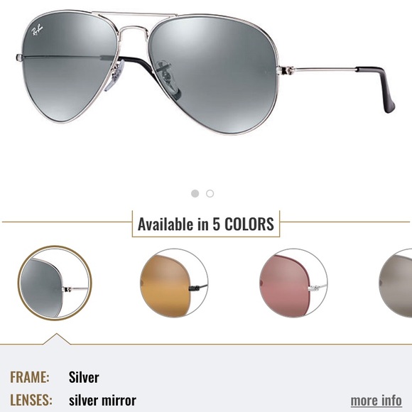 Ray-Ban | Accessories | Rayban Aviator Mirror | Poshmark